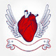 Wing Heart Emblem by Pixelin_Studio | GraphicRiver