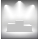 Festive Illuminated Winners Stage on White, Vectors | GraphicRiver