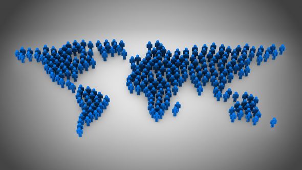 People Formed A World Map, Motion Graphics | VideoHive