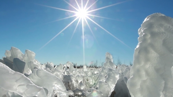Winter Ice Blocks, Stock Footage | VideoHive