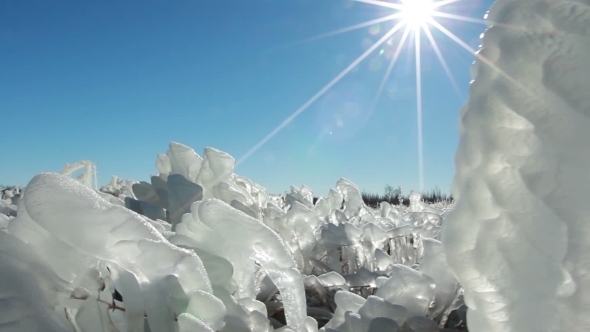 Winter Ice Blocks, Stock Footage | VideoHive