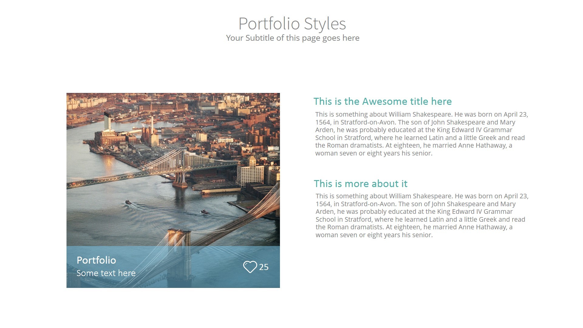 Photo Layout Powerpoint Presentation Template, Presentation Templates