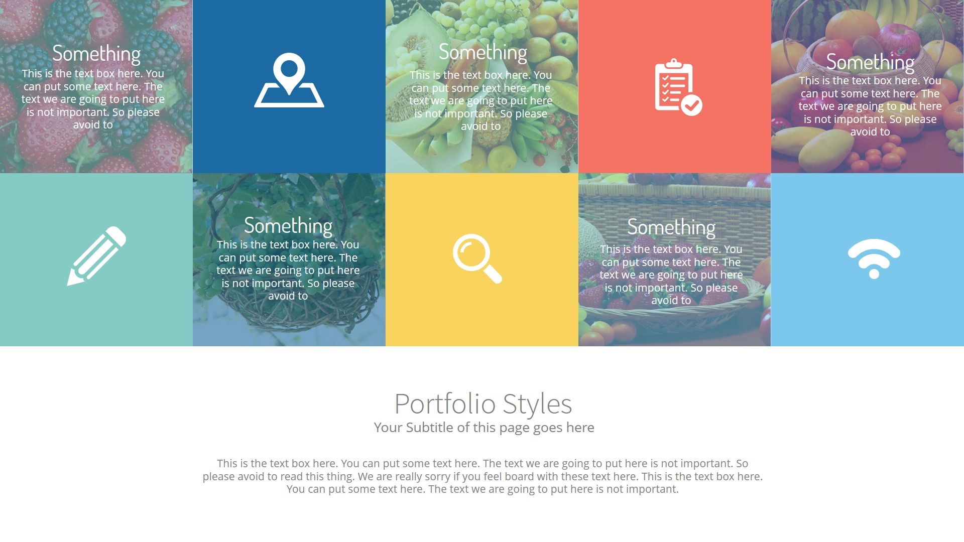 Photo Layout Powerpoint Presentation Template, Presentation Templates