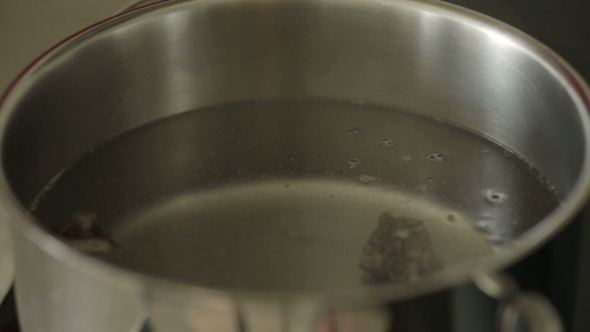 The Boiling Broth On The Stove, Stock Footage | VideoHive