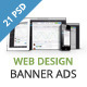 Website Design & Development Banner Ads Vol.3, Web Elements | GraphicRiver