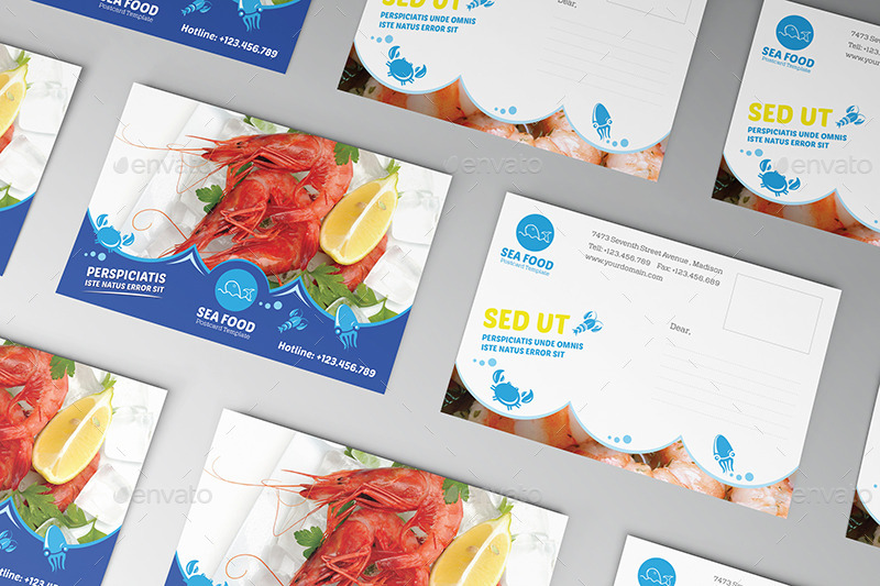 Seafood Restaurant - Pack Template, Print Templates | GraphicRiver