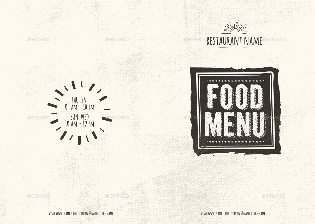 Vintage Restaurant Menu Package, Print Templates | GraphicRiver