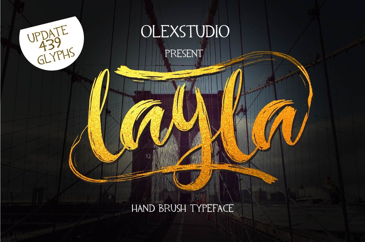 LAYLA Brush typeface (UPDATE), Fonts | GraphicRiver