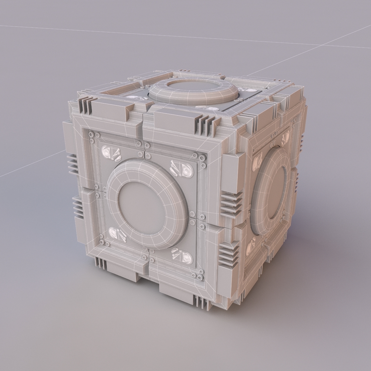 Sci-Fi Cube by FainoDS | 3DOcean