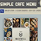 Simple Cafe Menu, Print Templates | GraphicRiver