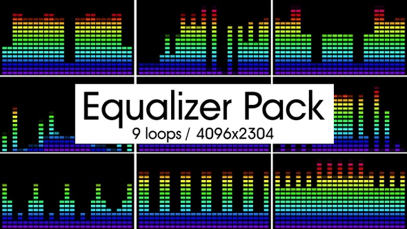 4k Music Equalizer Pack, Motion Graphics | VideoHive