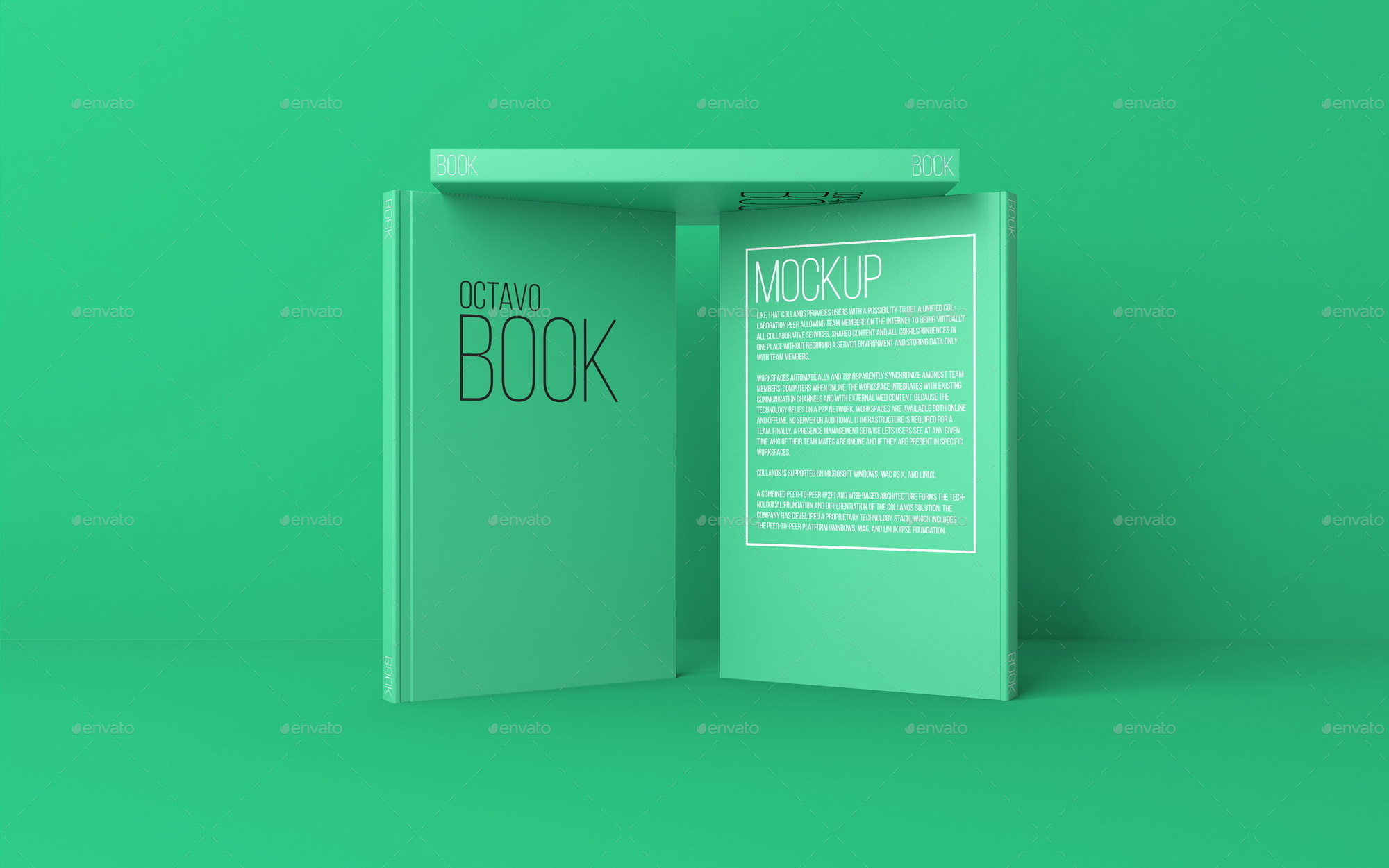 Octavo Book Mock-Up Set.1, Graphics | GraphicRiver
