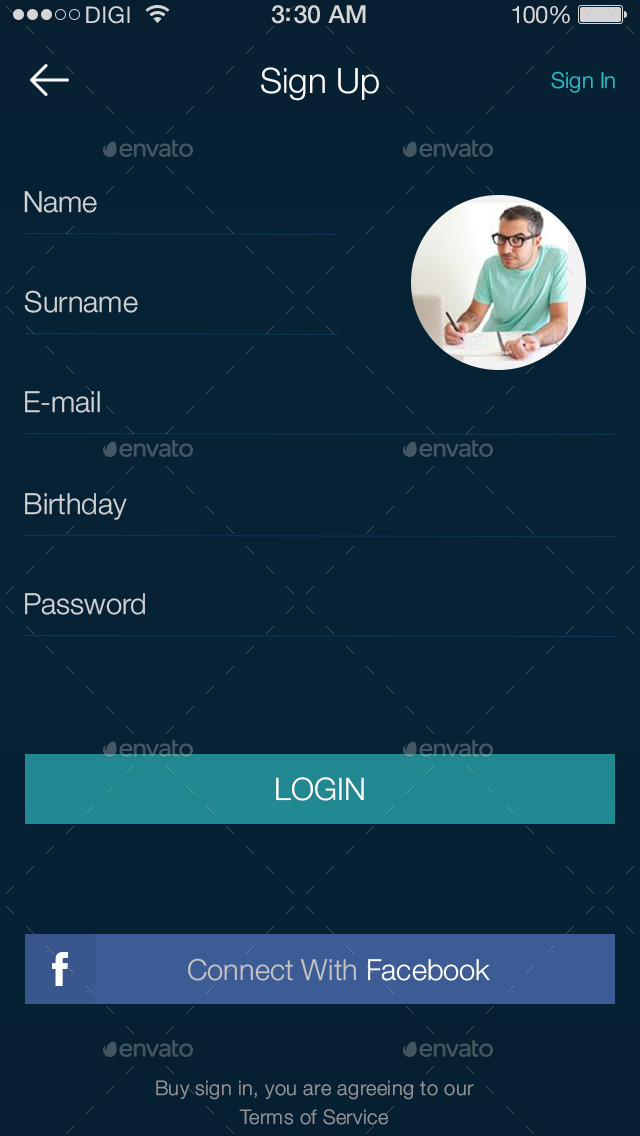 Mobile Chat Application Ui Ux Kit, Web Elements | GraphicRiver