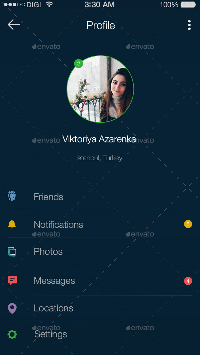 Mobile Chat Application Ui Ux Kit, Web Elements | GraphicRiver