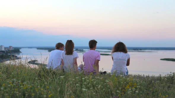 Friends Talking in Nature, Stock Footage | VideoHive