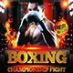 Boxing Championship Fight, Print Templates | GraphicRiver