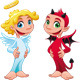Baby Angel and Devil., Vectors | GraphicRiver