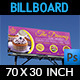 Cake Billboard Template Vol.3, Print Templates | GraphicRiver