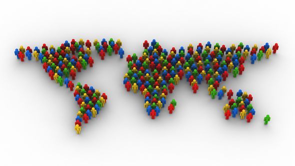 People Formed A World Map, Motion Graphics | VideoHive
