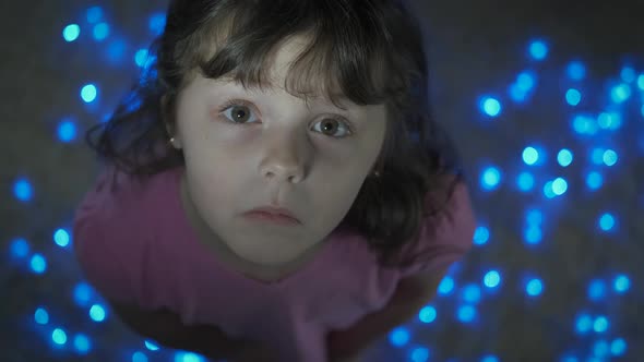 Portrait of a naive child. , Stock Footage | VideoHive