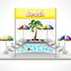 Beach with Swimming Pool Isolated Vector, Vectors | GraphicRiver