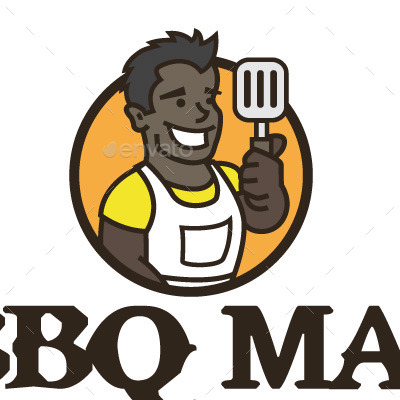 Bbq Man Logotype Template, Logo Templates | GraphicRiver
