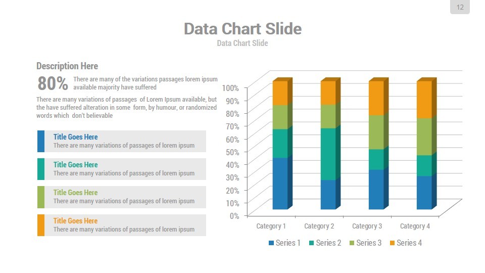 Data Charts PowerPoint Presentation Template by rojdark | GraphicRiver