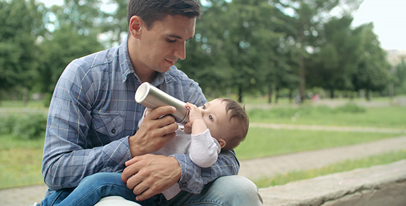 Caring father, Stock Footage | VideoHive