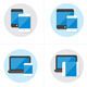 Flat Icons Device Icons and Responsive Web Design , Icons | GraphicRiver