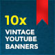 10 Vintage Youtube Banners, Web Elements | GraphicRiver