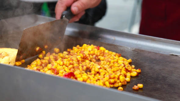Preparation Maize Outdoors, Stock Footage | VideoHive