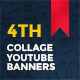 4 Collage Youtube Banners, Web Elements | GraphicRiver