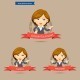 Business Woman Greetings Icon, Vectors | GraphicRiver