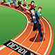Business People Racing Against Time, Vectors | GraphicRiver