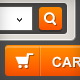 E-Commerce Orange Web Elements, Web Elements | GraphicRiver
