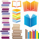 Set Of Vector Books, Vectors | GraphicRiver