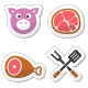 Pork Icons Set , Vectors | GraphicRiver