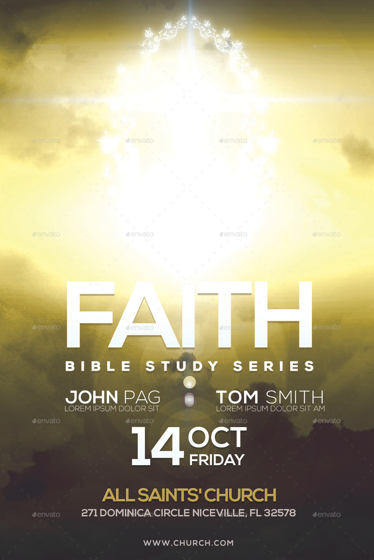 Faith Bible Study Series, Print Templates | GraphicRiver