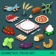 Diet Set 05 Food Isometric, Vectors | GraphicRiver