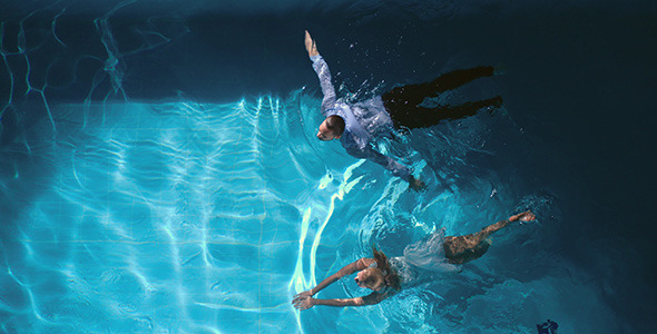 Date in Pool , Stock Footage | VideoHive
