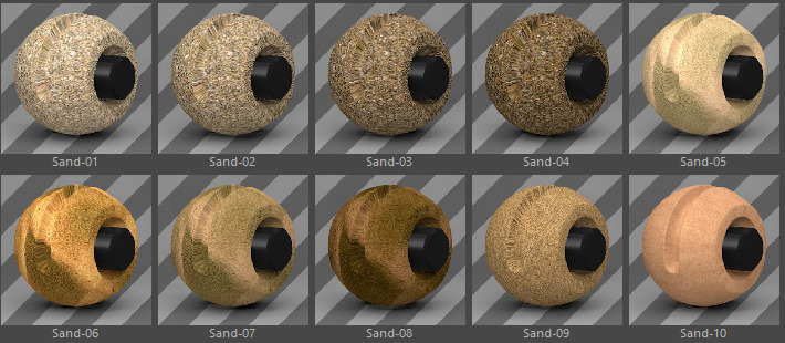 121 Standard Ground/Terrain Materials-AIO for C4D by smabukhari | 3DOcean