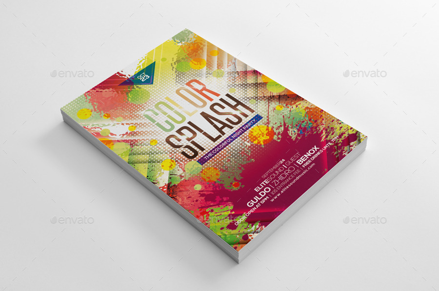 Color Splash - Flyer Template, Print Templates | GraphicRiver