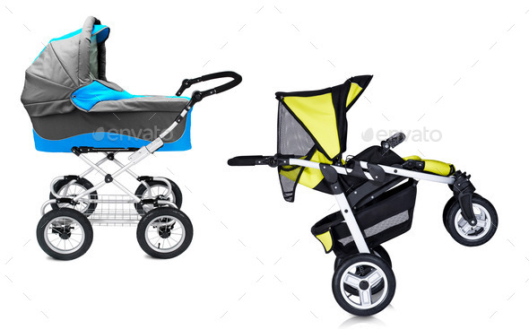modern prams isolated Stock Photo by ozaiachin | PhotoDune