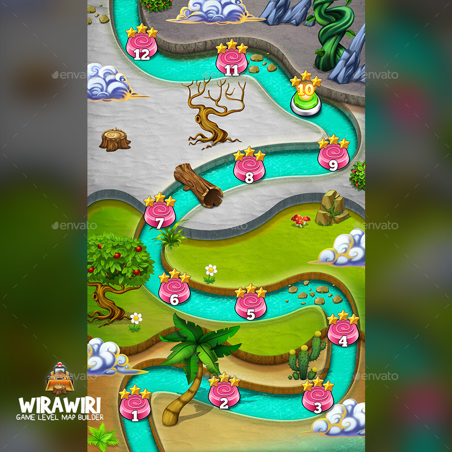 Wirawiri: Game Level Map Builder, Game Assets | GraphicRiver