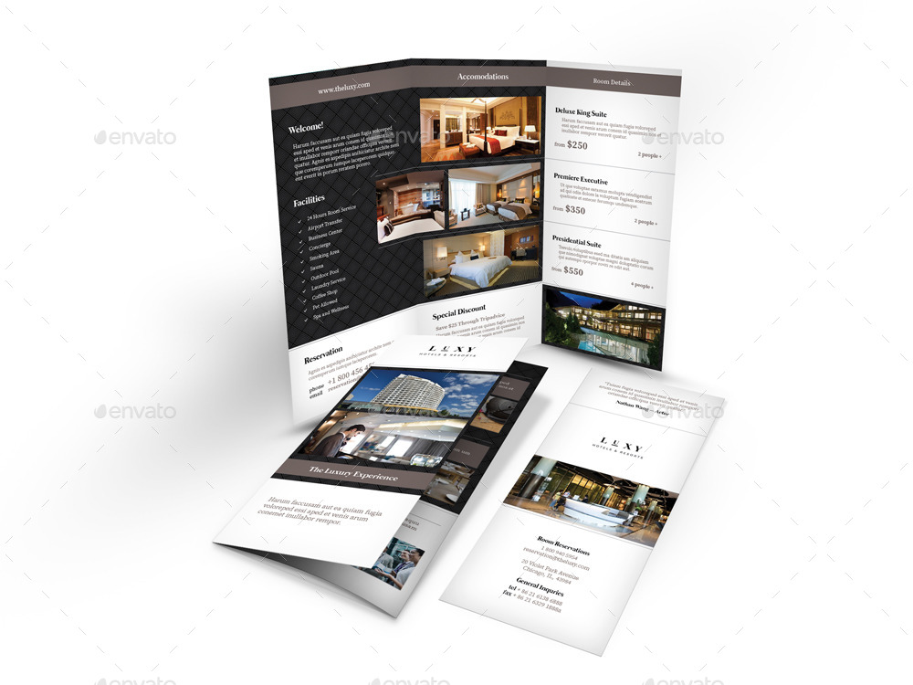 Hotel Print Bundle, Print Templates | GraphicRiver