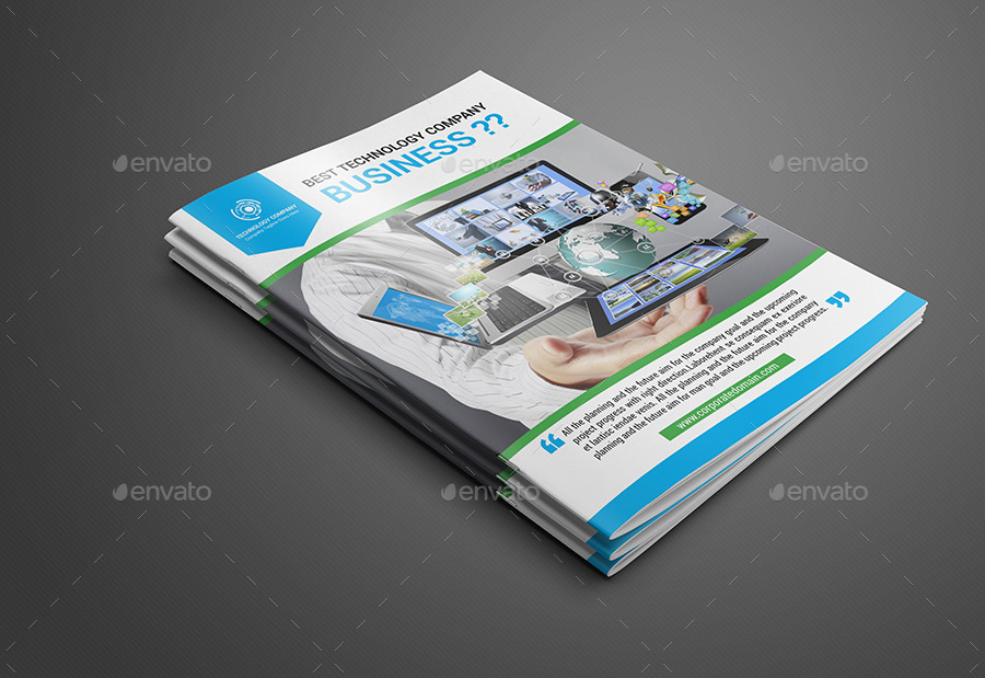 Technology Company Brochure_ A4 & Letter, Print Templates | GraphicRiver