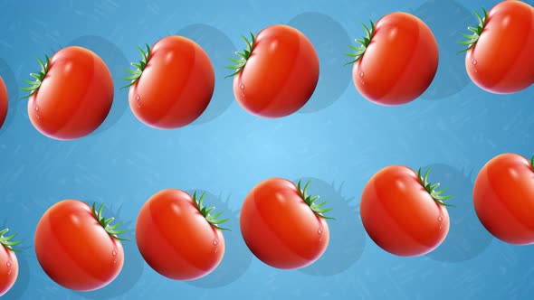 2D Tomato Background 4K, Motion Graphics | VideoHive
