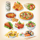 Set of Traditional Food Icons, Vectors | GraphicRiver