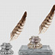 Vintage Inkwell and Quill, Isolated Objects | GraphicRiver