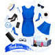 Collage of Fashion Female Accessories, Vectors | GraphicRiver